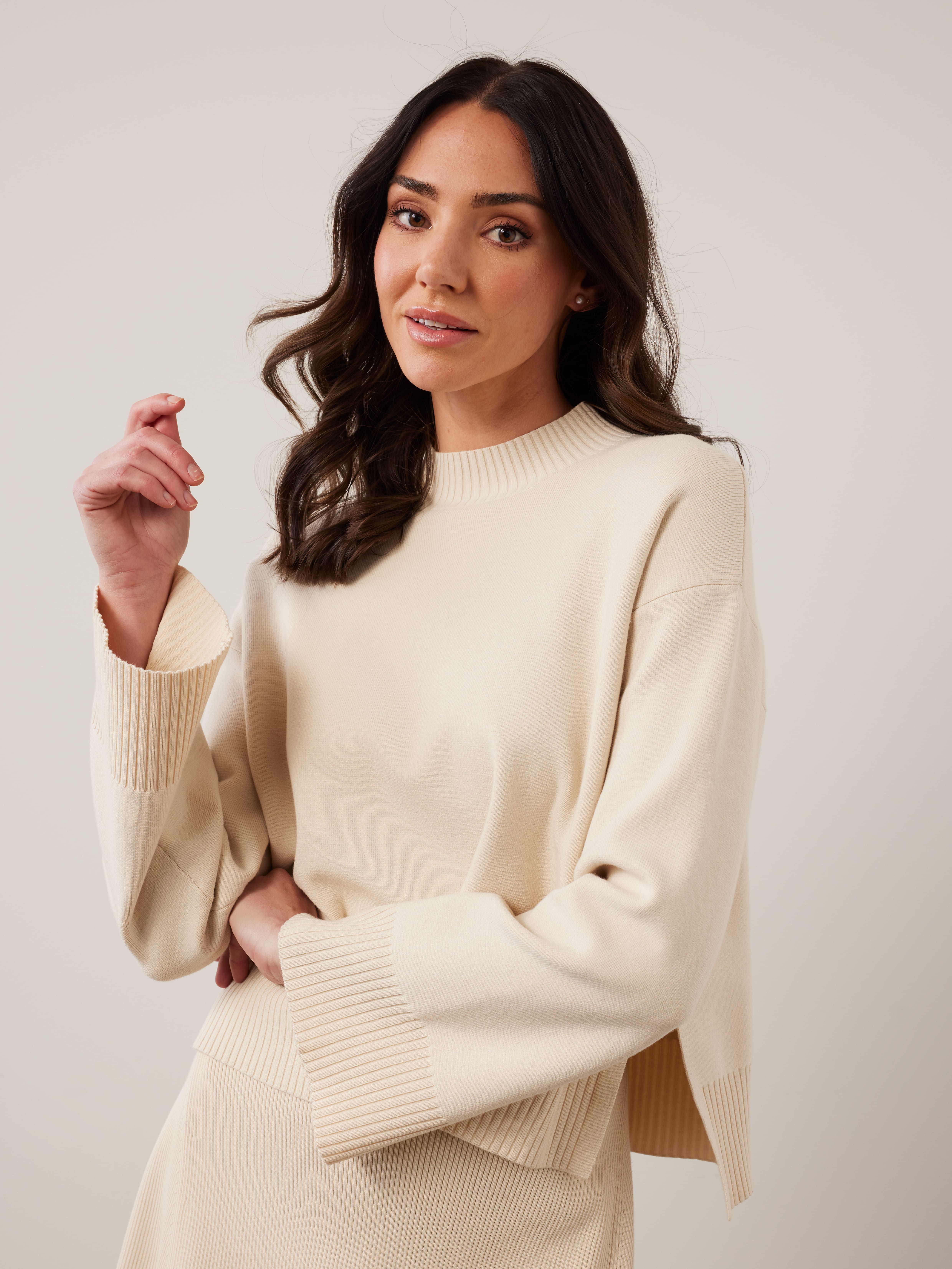 Lulu Mock Neck Milano Knit