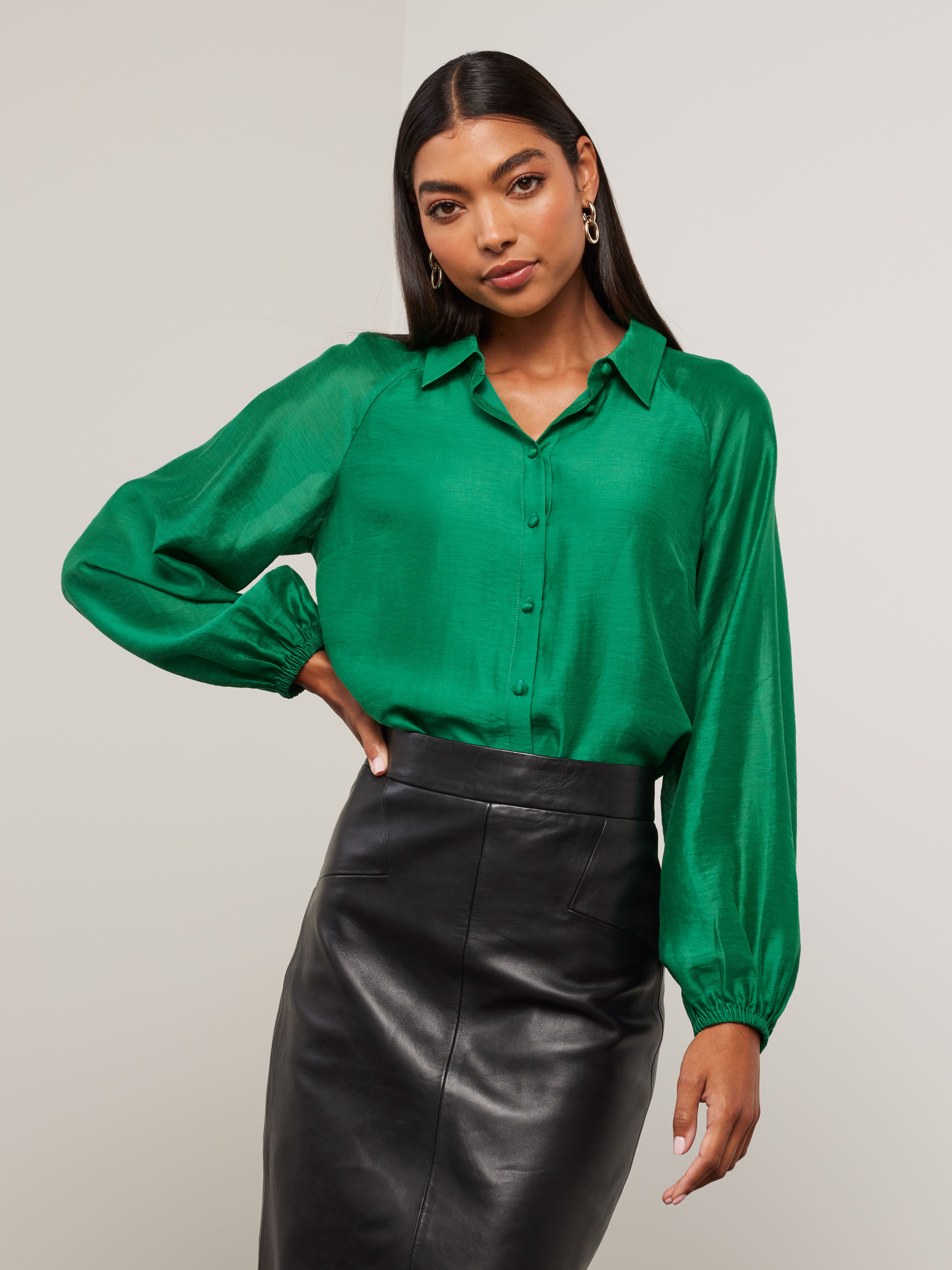 Amelia Button Through Blouse