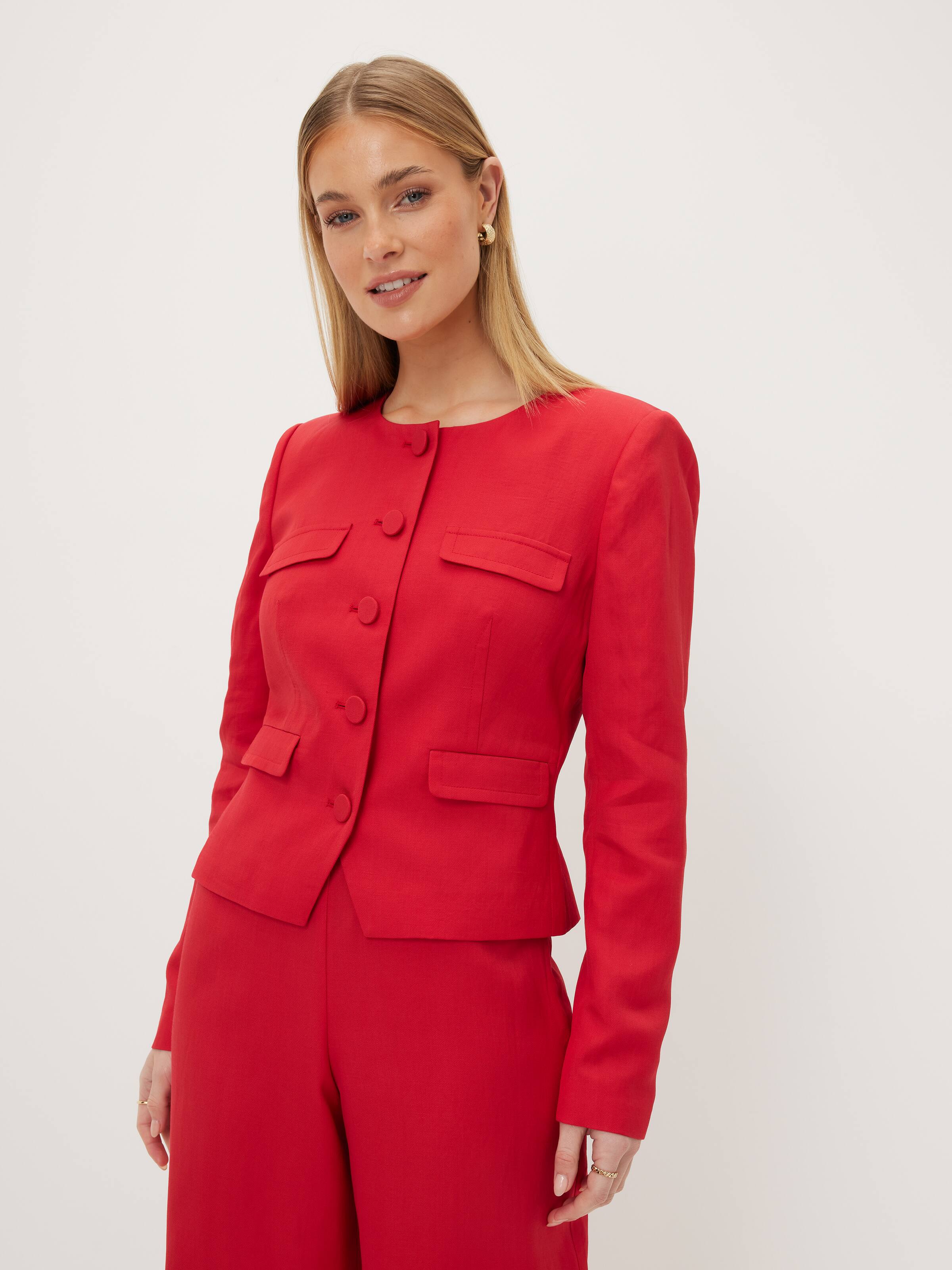 Lady Luck Jacket Poppy Red - Portmans Online
