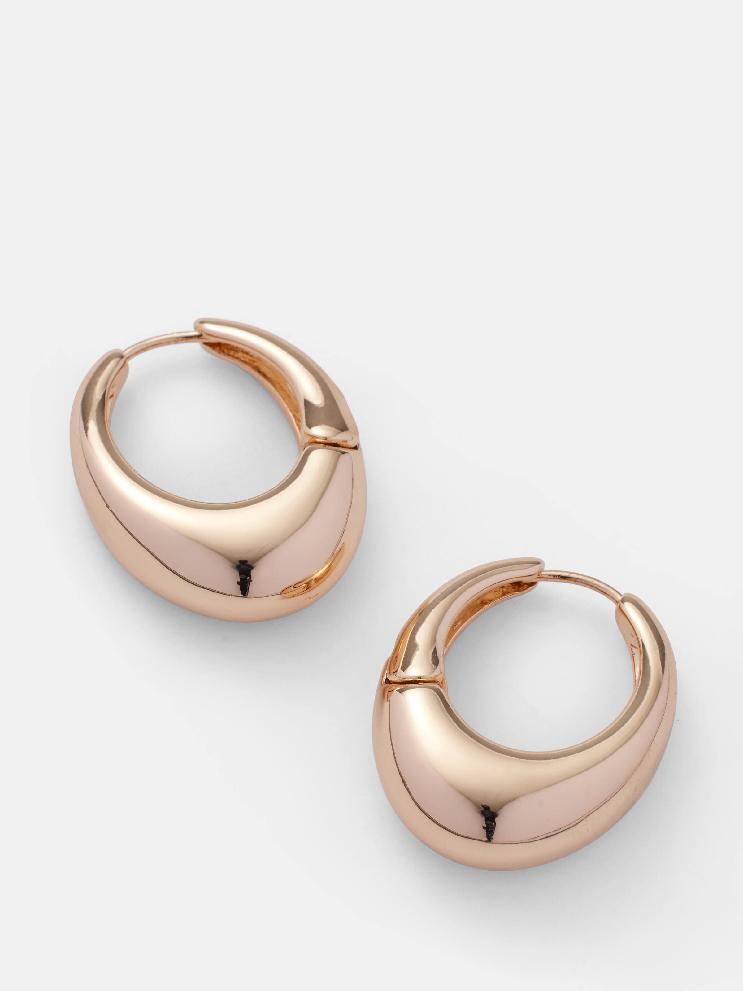 Kayla Lobster Claw Hoops Gold - Portmans Online