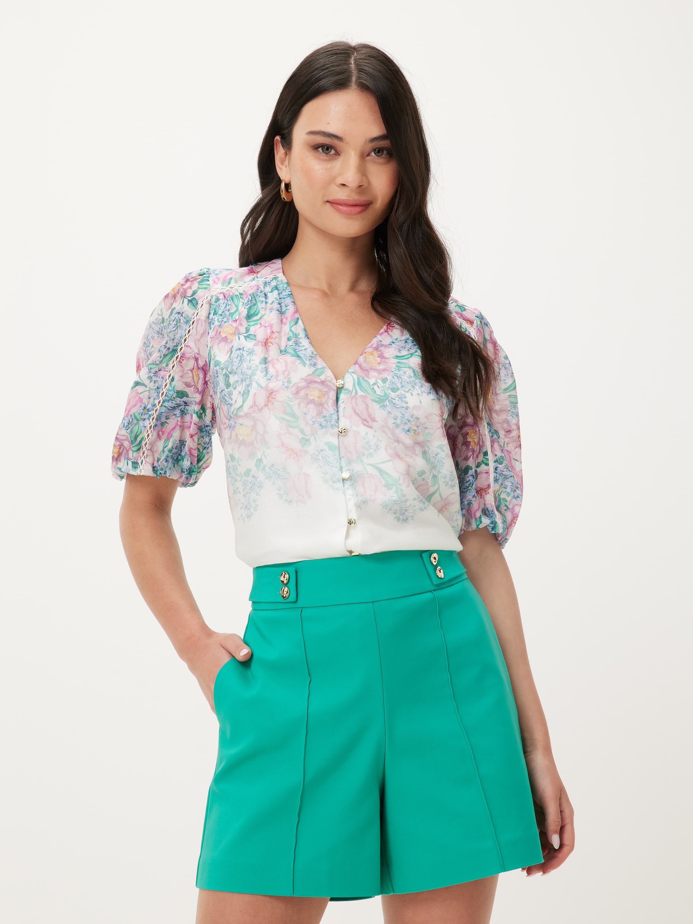 Dahlia Lace Detail Blouse - Portmans Online