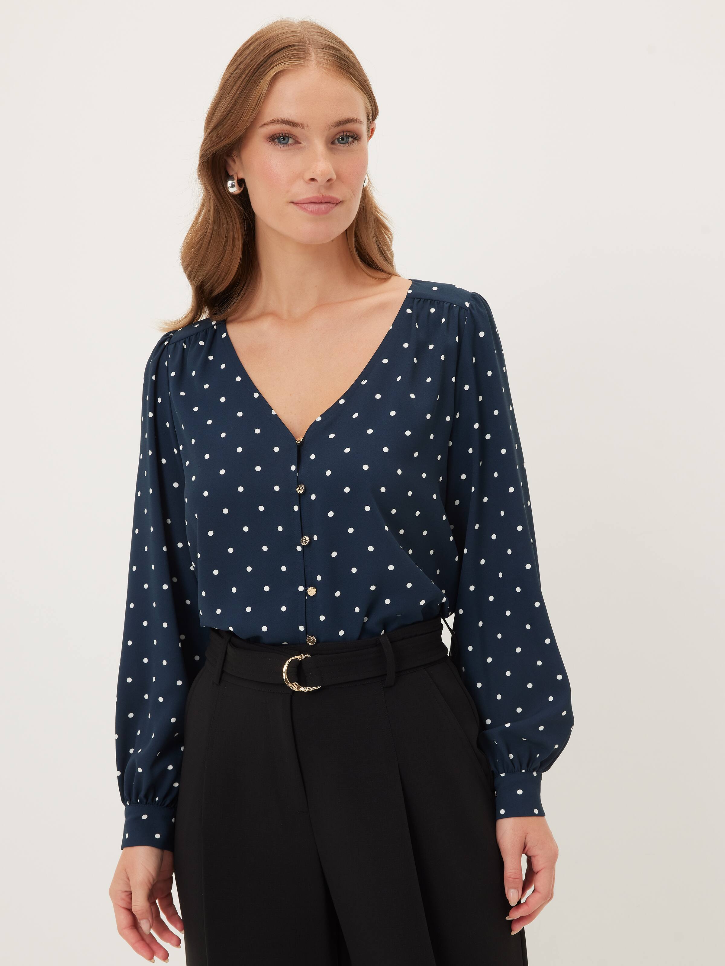 Violet V Neck Shell Top - Portmans Online