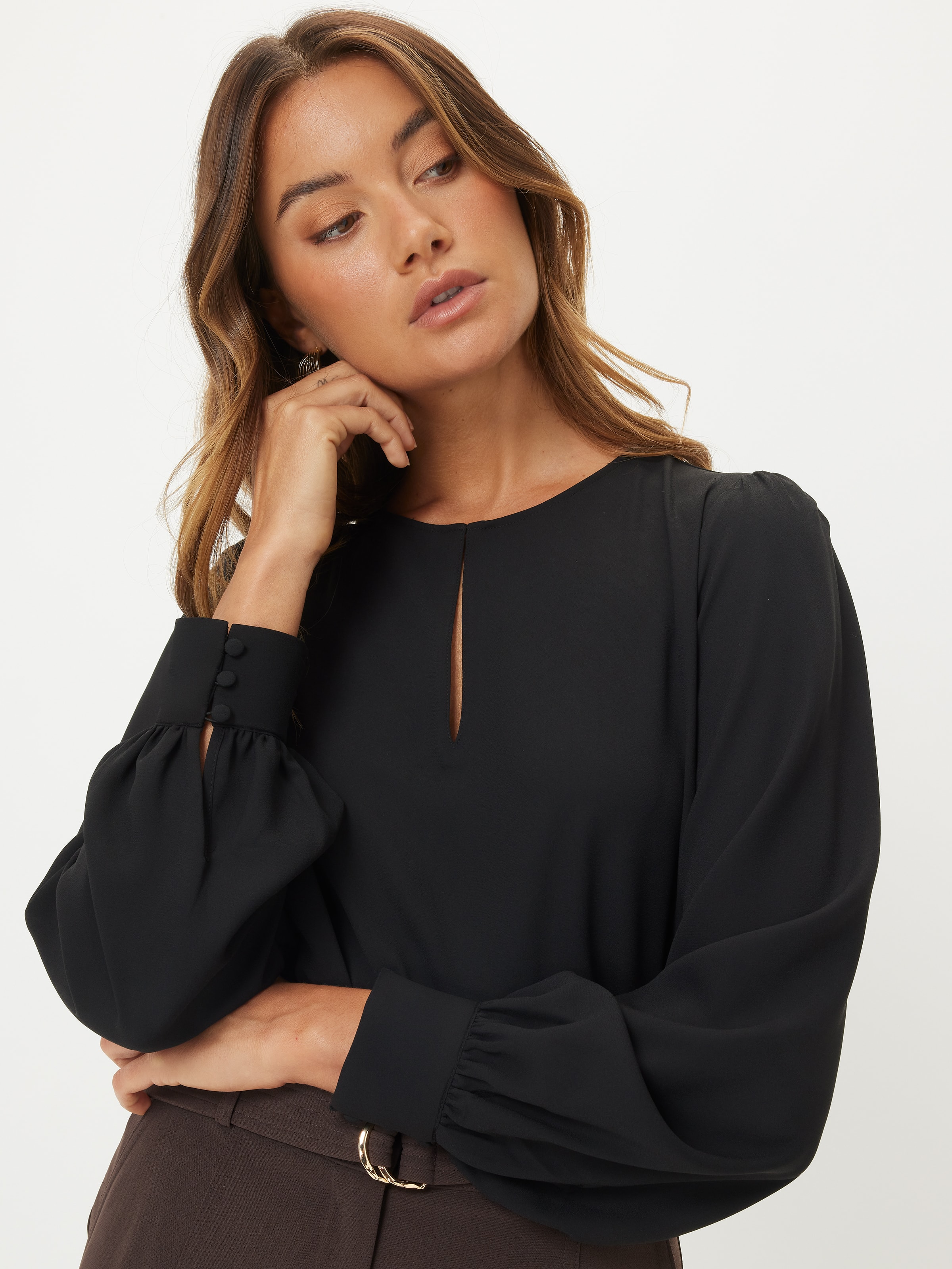 Seattle Long Sleeve Shell Top - Portmans Online