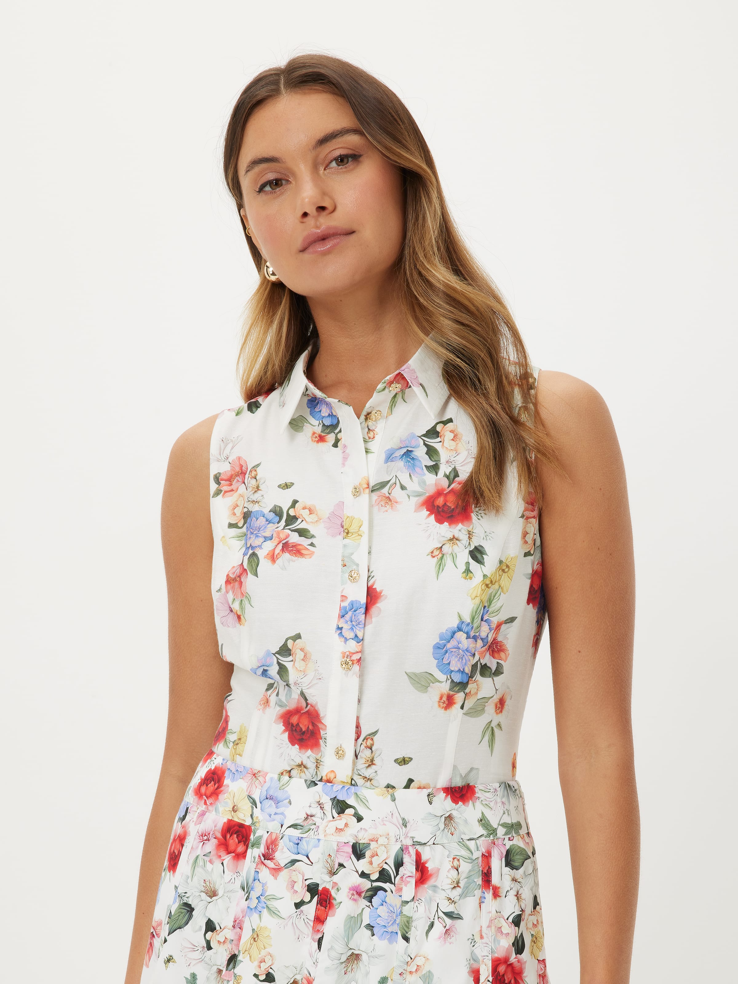 Sabrina Sleeveless Shirt - Portmans Online