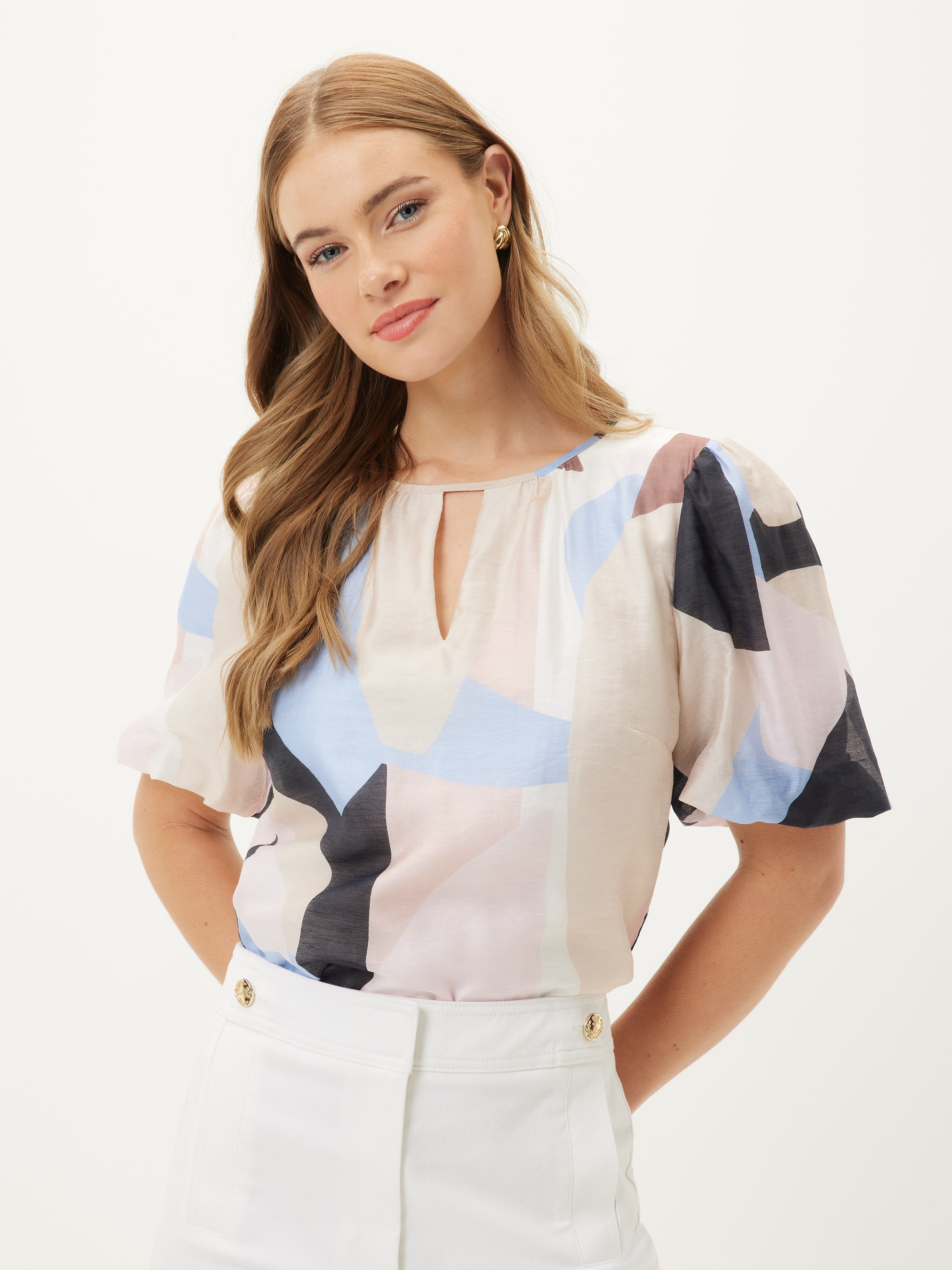 Alice Puff Sleeve Top - Portmans Online