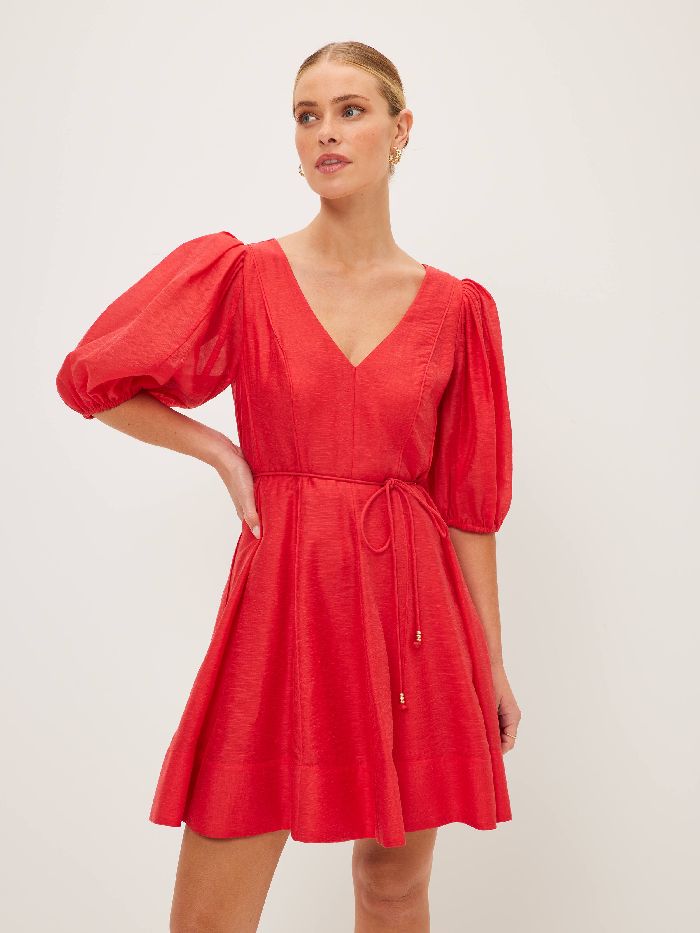 Orla V Neck Ruffle Dress - Portmans Online