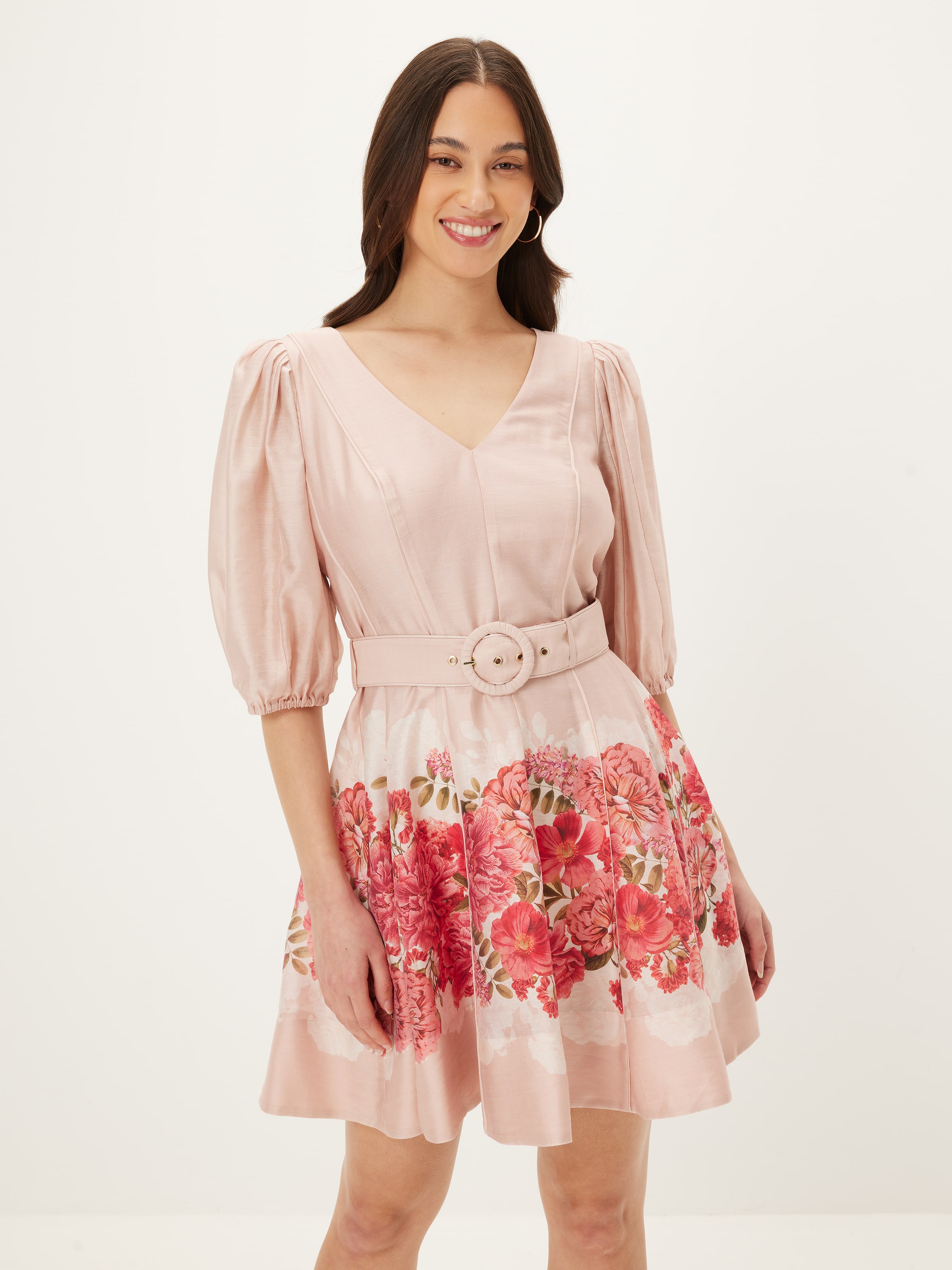 Monroe Short Dress Boudoir Bloom - Portmans Online